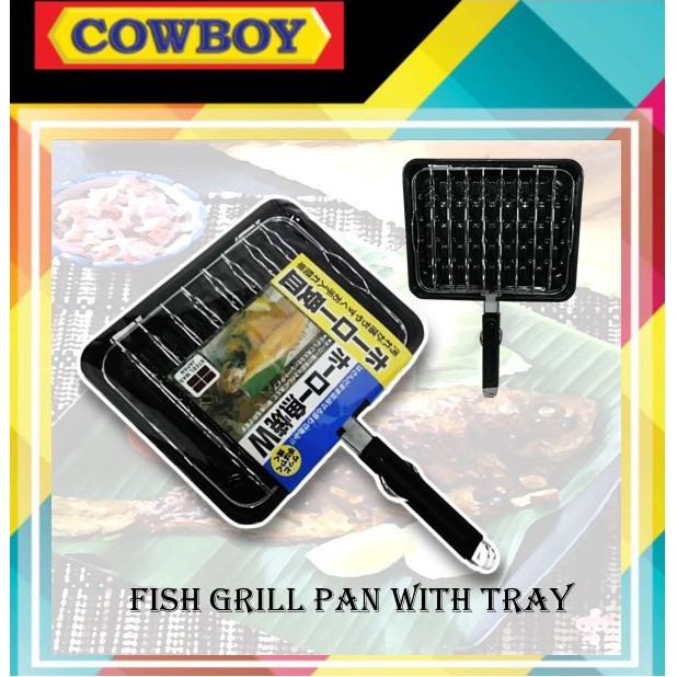 Pemanggang ikan/ fish grill pan with tray/BBQ grill | Shopee Malaysia