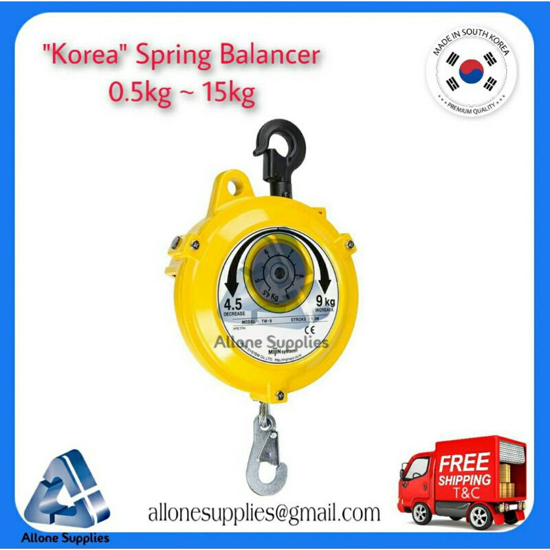 Spring Balancer TW 0.5 ~ 15kg , Stroke length 0.5~1.3 meter , Suitable ...