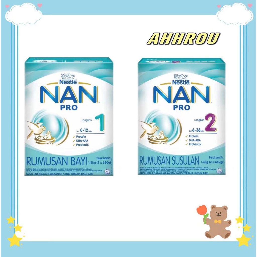 NESTLE NAN PRO STEP 1/STEP 2 1.2KG | Shopee Malaysia