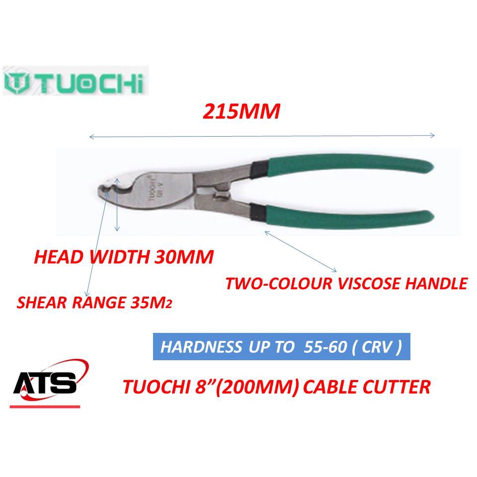 TUOCHI 6”(150MM) & 8”(200MM) HEAVY-DUTY CABLE CUTTER ( CRV ) | Shopee ...