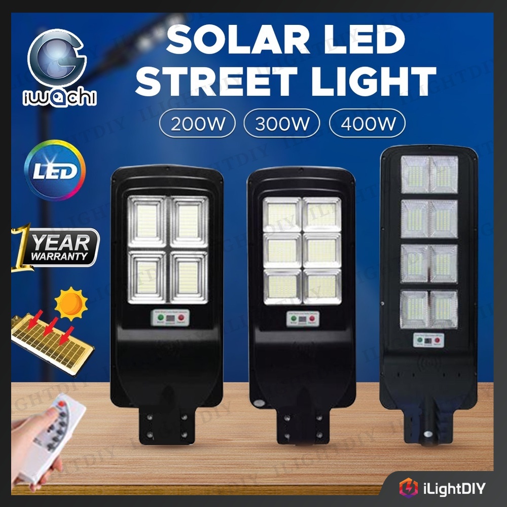 IWACHI 200W/300W/400W/500W SOLAR LED STREET LIGHT | Shopee Malaysia