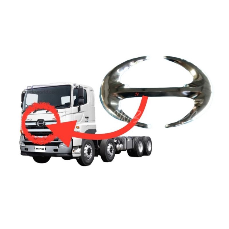 3D LOGO 280mm HINO PROFIA VALIDUS 500 700 SERIES | Shopee Malaysia