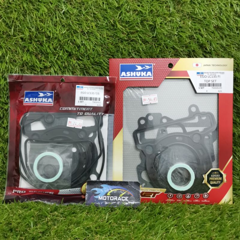 ASHUKA TOP SET GASKET EGO LC135 / EGO LC135 FI YAMAHA STANDARD SIZE ...