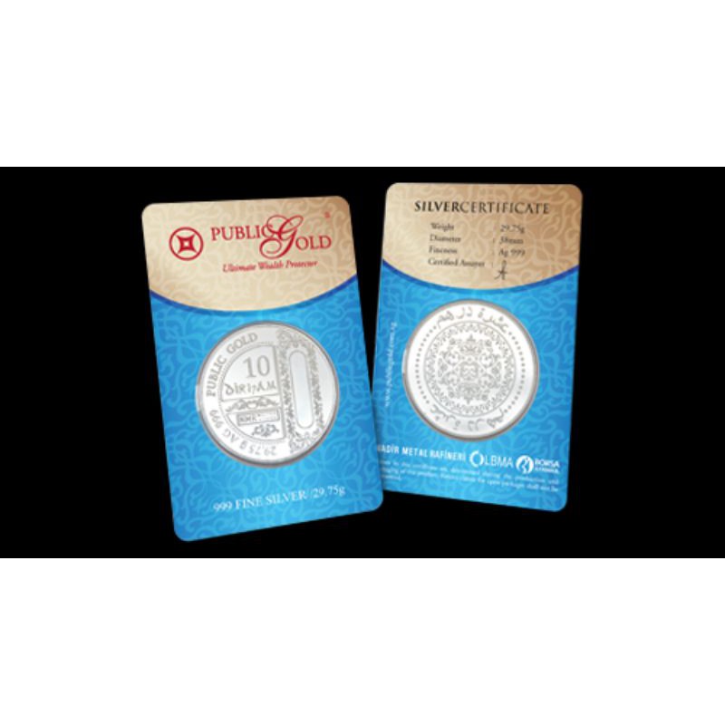 🔥🔥#MURAH HARGA KILANG 🔥🔥Public Silver 10 Dirham 29.75g (Ag 999 ...