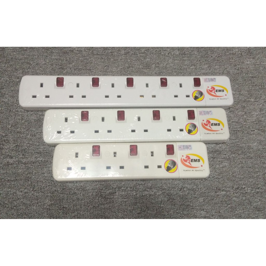 EMS Kord Sambungan / Multiple Trailing Socket / Extension Socket 3 Gang ...