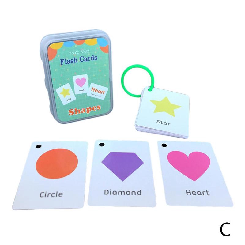 Children Ring Flash Cards English Reading Learning Alphabet Letters ABC ...