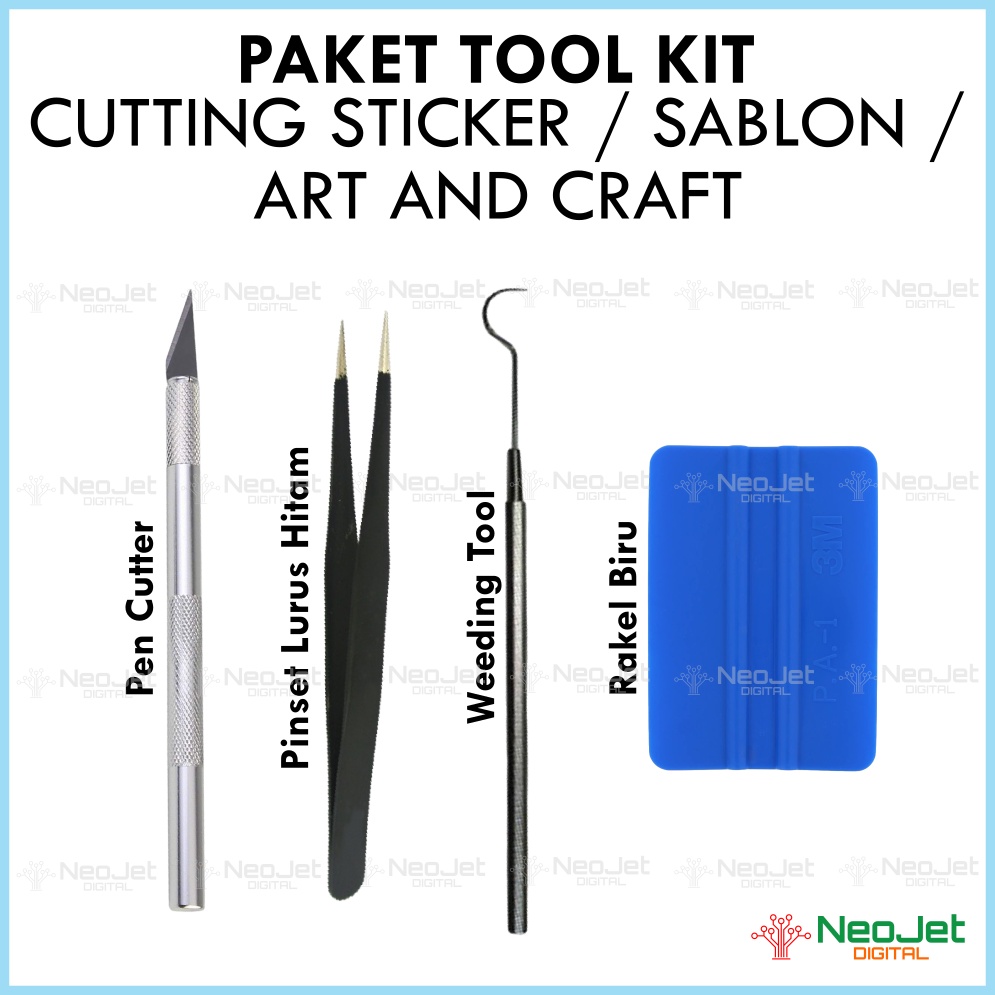 Tool Kit Package 1 Cutting Tool Sticker Polyflex Art and Craft Screen ...