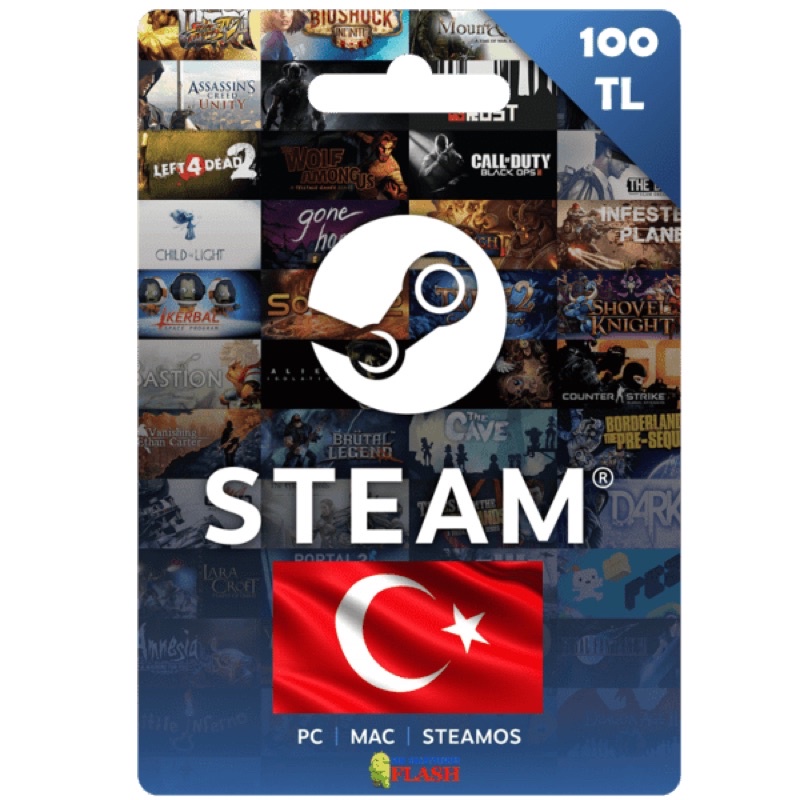 Steam Turkey Wallet Gift Card TRY Digital Code 7/10/15/20/30/50/60 USD ...