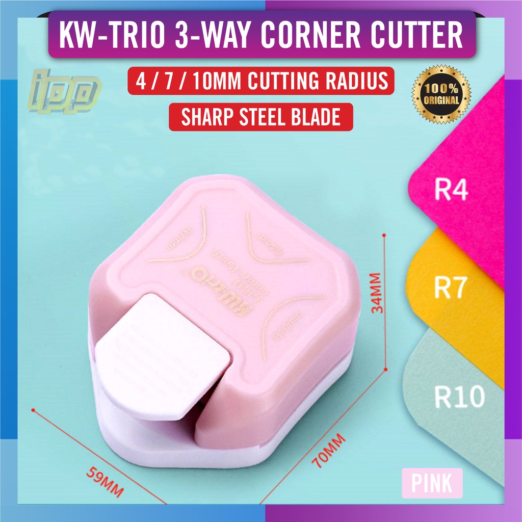KW-TRIO 3 in 1 Corner Rounder 4mm, 7mm, 10mm / Round Corner Trimmer ...