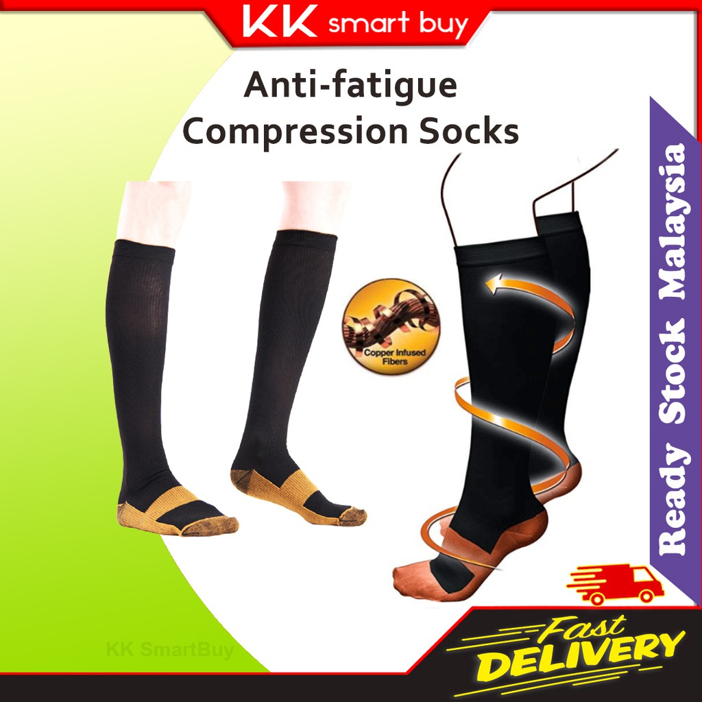 Compression Socks Anti-Fatigue Sport Foot flight socks Pain Relief ...