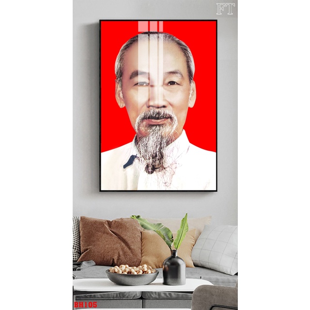 Paintings of Uncle Ho and Uncle Giap - 2 great hero statues of the ...