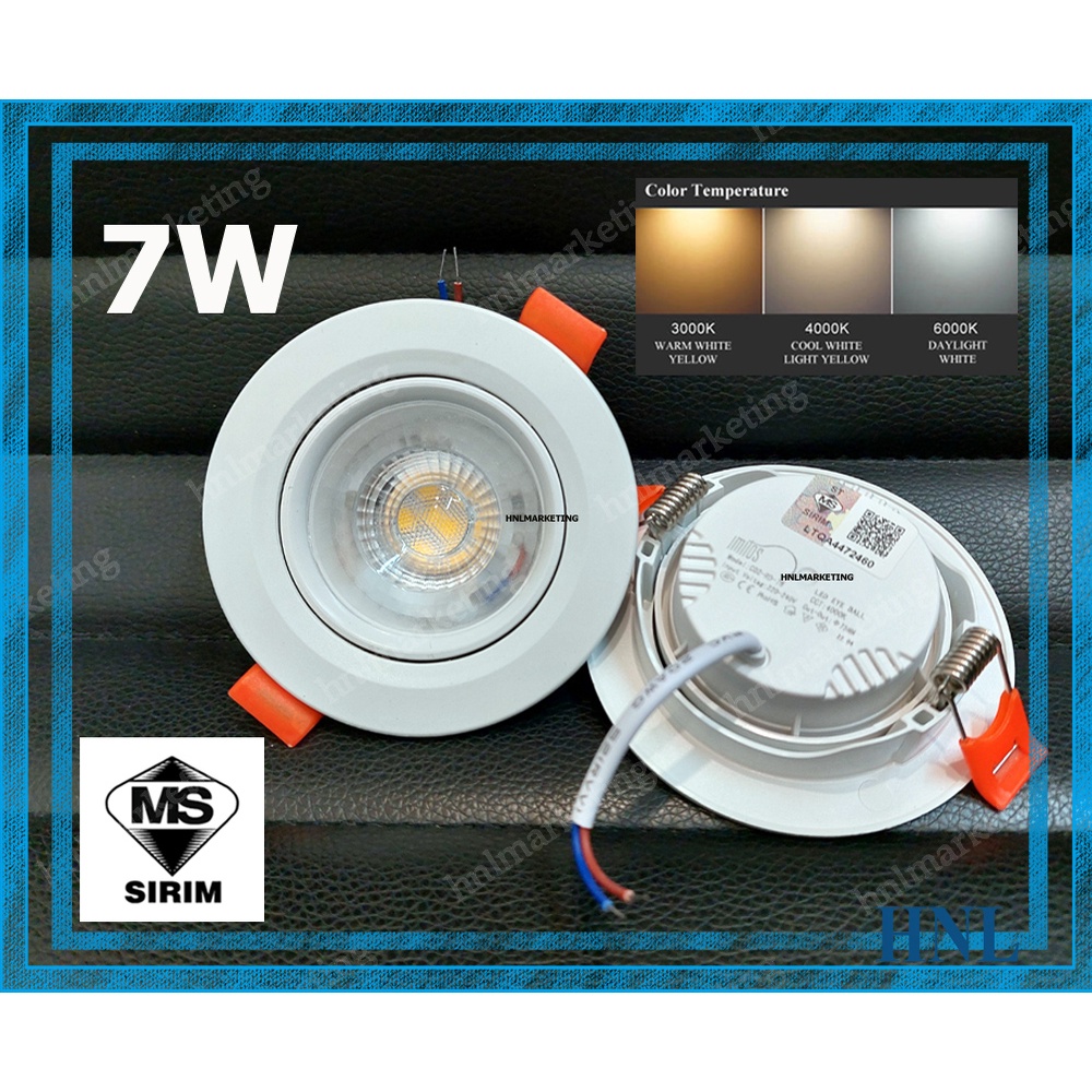 LED EYEBALL 7W DOWNLIGHT SLIM DESIGN | Shopee Malaysia