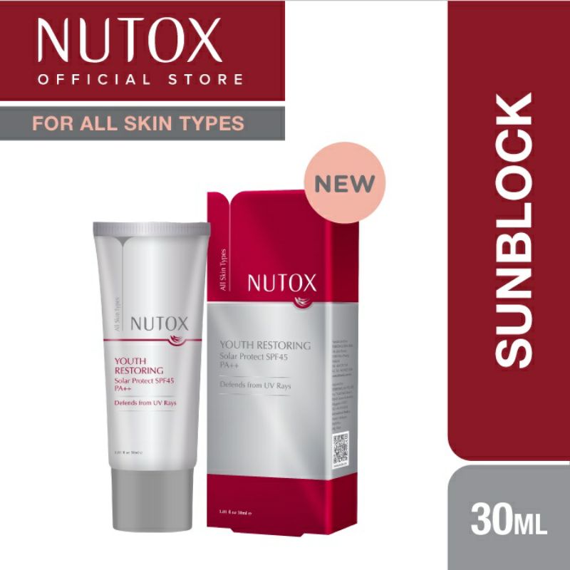 NUTOX Solar Protect Spf45 PA++ (30ml) | Shopee Malaysia
