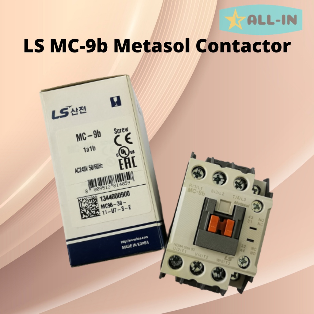 LS MC-9b Metasol Contactor AC230V 9A/20A 3 POLE | Shopee Malaysia