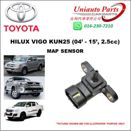 TOYOTA HILUX VIGO KUN25 (04' - 15', 2.5cc) MAP SENSOR | Shopee Malaysia