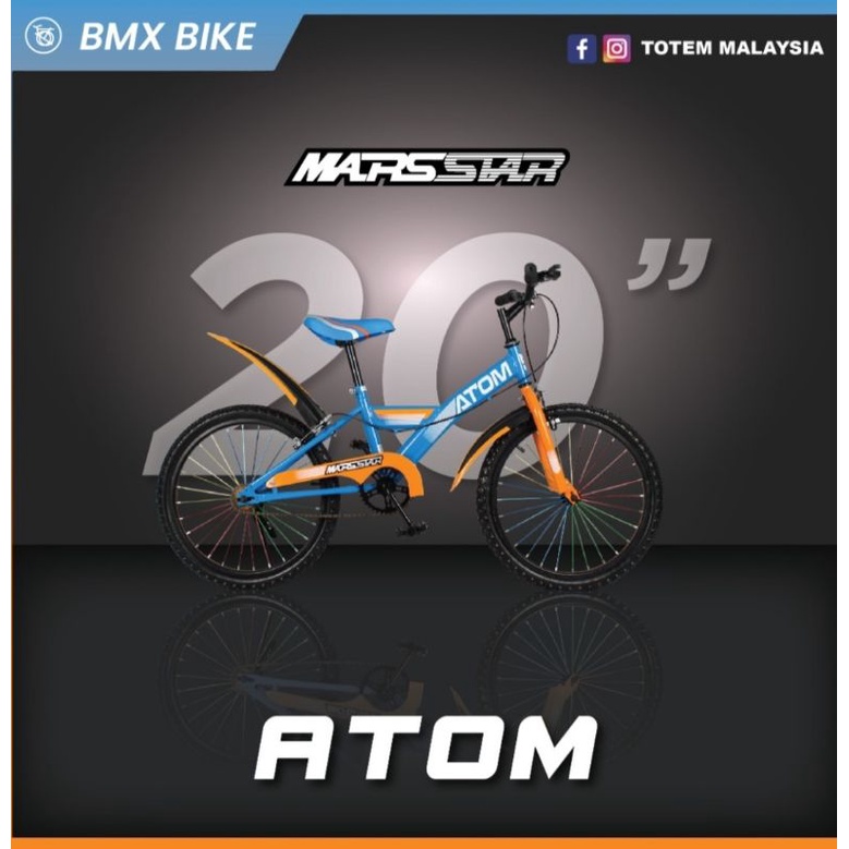20" Marsstar Atom Kids Bicycle BMX Ready Stock Basikal Budak | Shopee ...