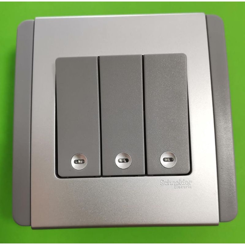 SCHNEIDER CLIPSAL VIVACE SERIES SWITCH SOCKET LED ALUMINIUM SILVER ...