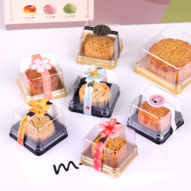 (CLEARENCE) 50pcs Dessert Mooncake tray Packaging 50g 80g 100g Moon ...