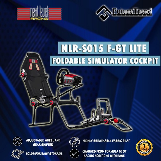 Next Level Racing (NLR-S015) F-GT Lite Simulator Cockpit (Logitech ...