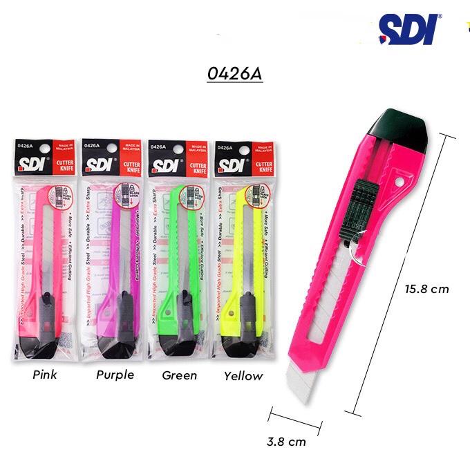 SDI Heavy Duty Steel Cutter Knife 0411A / 0426A - (1s/PCS) / Refill SDI Snap Blades | Shopee ...