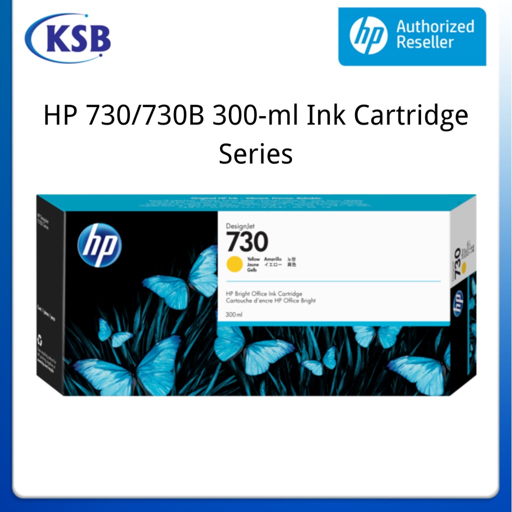 HP 730/730B 300-ml Ink Cartridge Series ( P2V68A | P2V69A | P2V70A ...