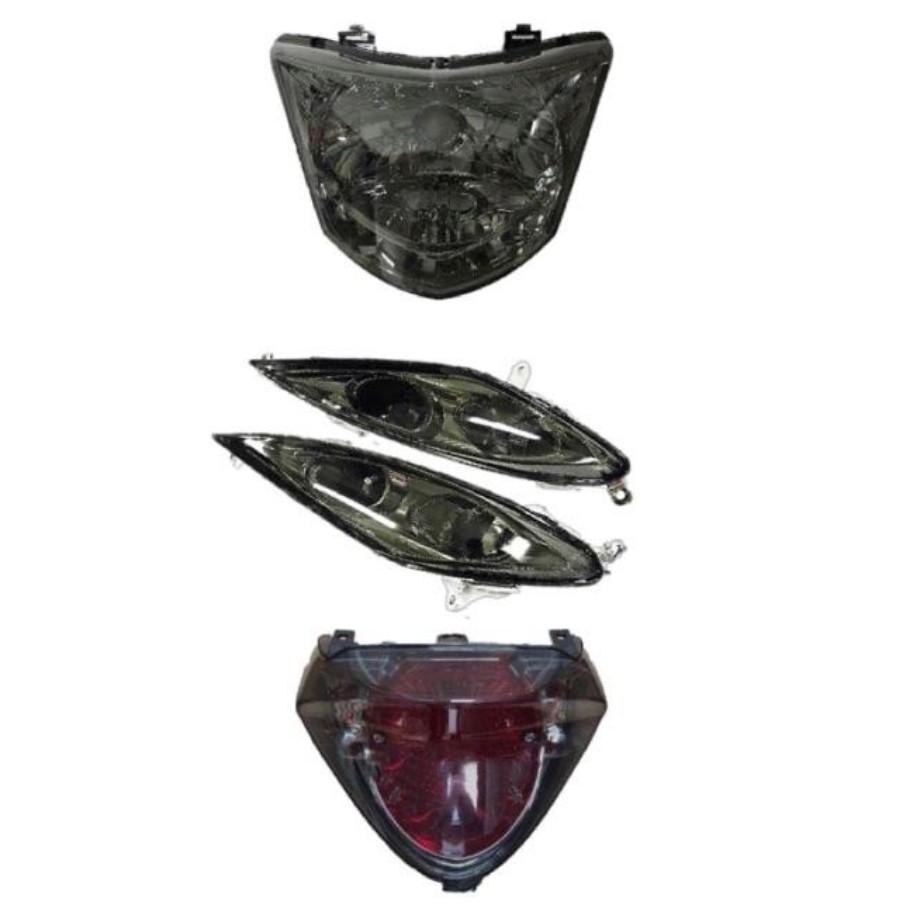 LC135 V1 LC 135 DEMAK EVOZ EVO Z SMOKE LAMPU DEPAN BELAKANG SIGNAL TINTED HEAD LAMP HEADLAMP ...