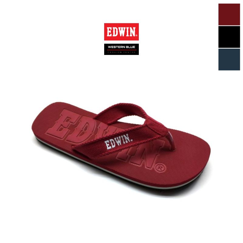 ORIGINAL EDWIN SLIPPER SIGNATURE SANDAL (E10483) | Shopee Malaysia