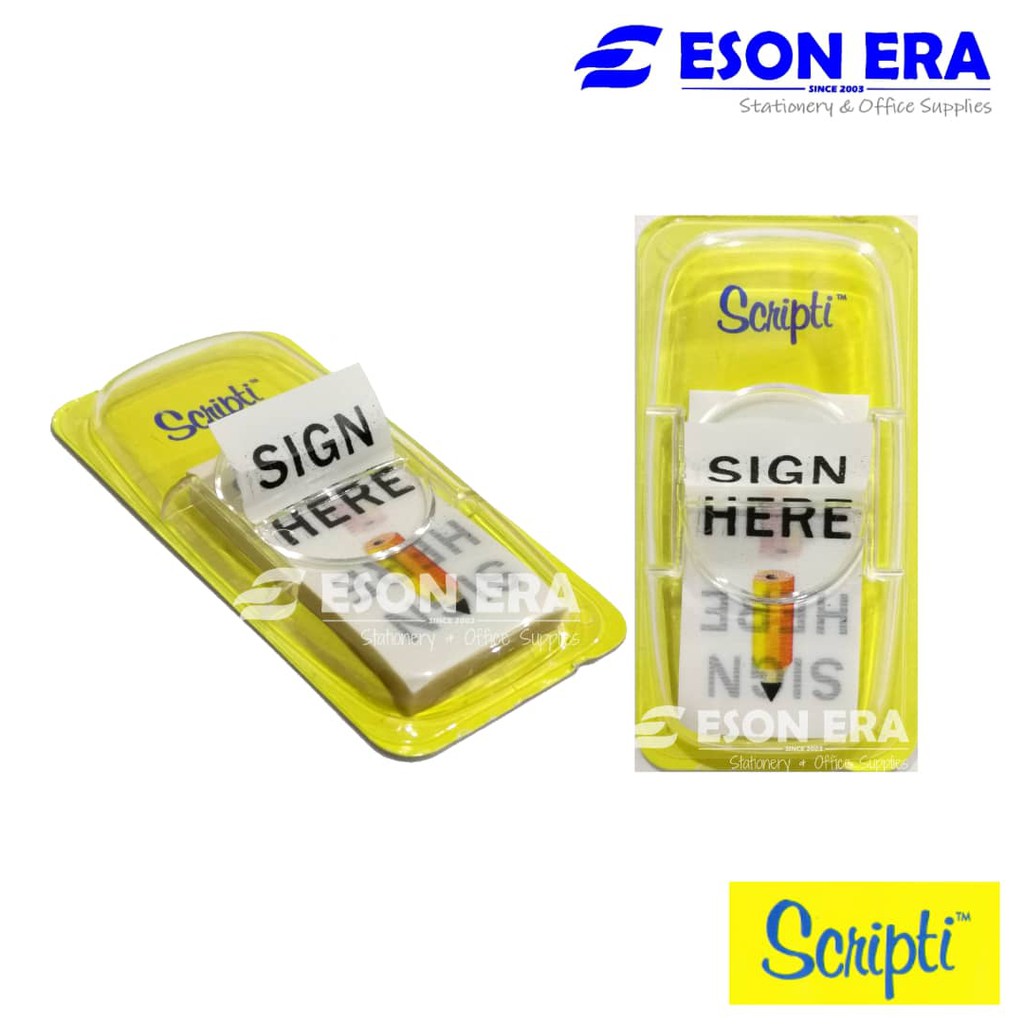 Scripti Stick-on Notes “SIGN HERE” 46199 Stiker Tanda | Shopee Malaysia