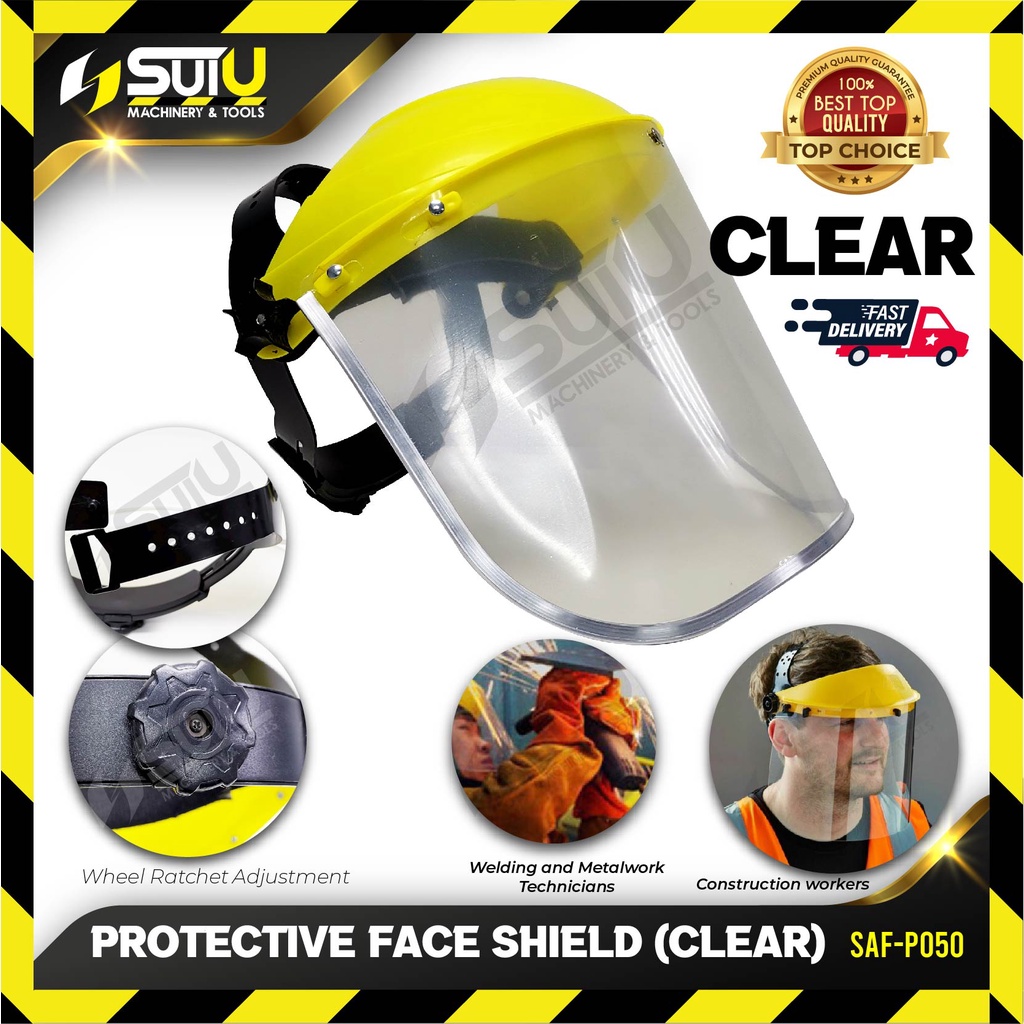 SAF-P050 Protective Face Shield (Clear) | Shopee Malaysia