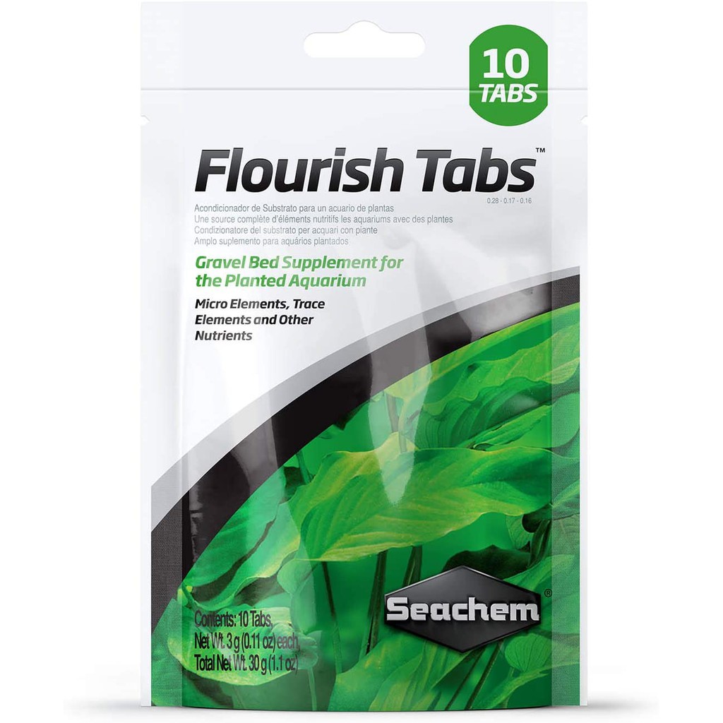 Seachem Flourish Tabs 10's Plant Root Tab Fertilizer Plant Supplement ...
