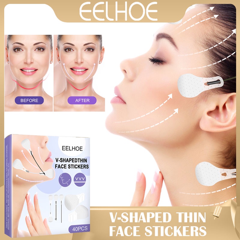EELHOE Invisible Lifting Patch For Face Contracted Jaw Muscles V-Face ...