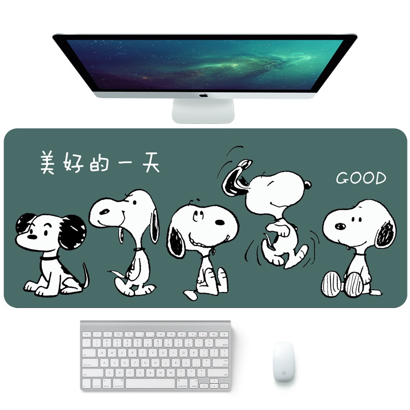 Snoopy Mousepad Super Large Writing Desk Pad Snop Computer Keyboard ...