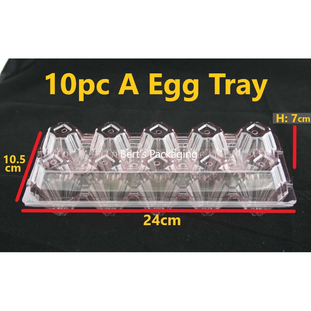 10pcs A Egg Tray 100pcs / 10pcs B Egg Tray 100pcs / Papan Telur Plastik ...