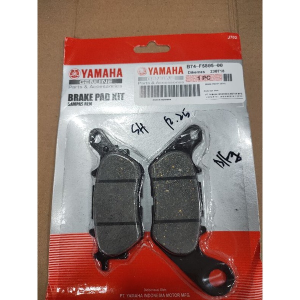 Yamaha xmax 250 r25 mt25 Rear dispad Brake Pads original YPG | Shopee ...