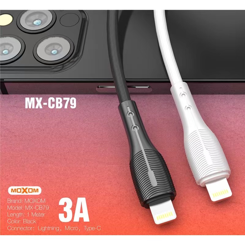 MOXOM MX-CB79 CLASSIC LINES DATA Premium 3A Fast Charging Data CABLE ...