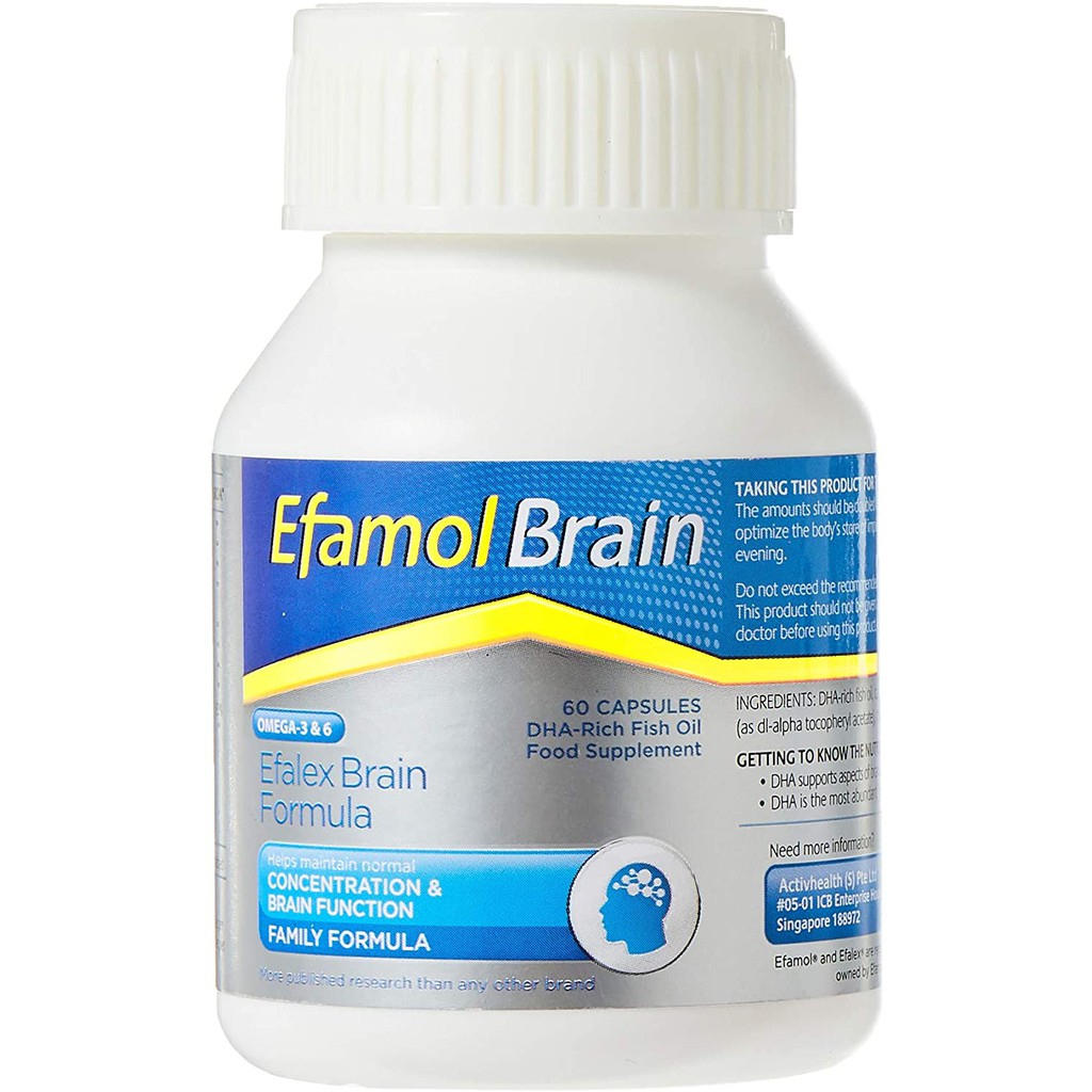 Efamol Efalex Capsules High DHA patented formula, 60 count | Shopee ...