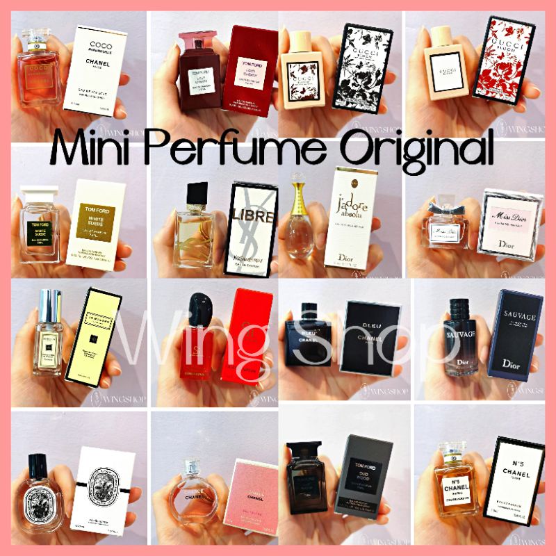 Miniature Mini Perfume Original 5ml 7.5ml 10ml Perfume For Her For Him ...