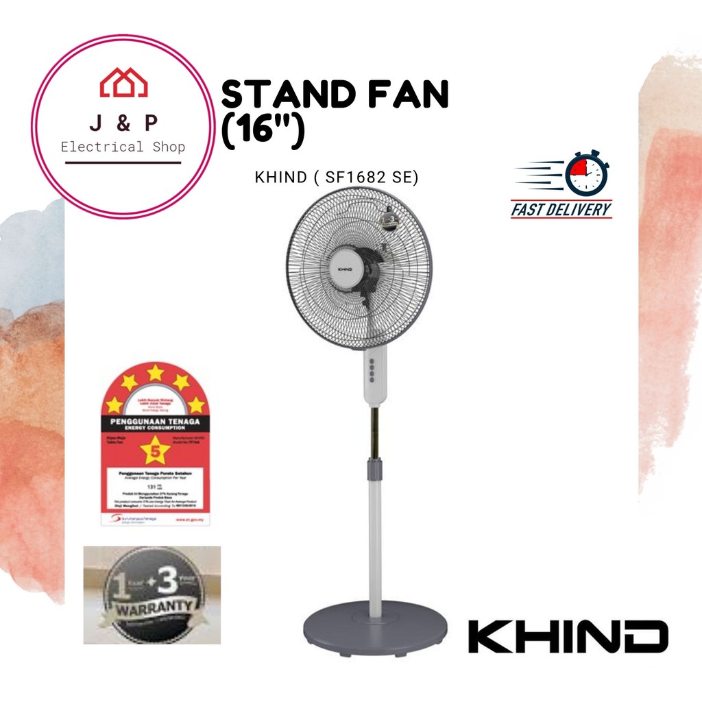 💥KHIND Stand Fan 16" ( SF1682SE) 站立式电风扇💥 [ READY STOCK 现货] | Shopee ...