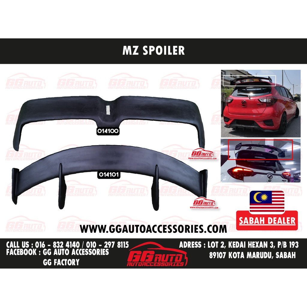 MYVI GEN3 MG3 TOP SPOILER WING SPOILER | Shopee Malaysia