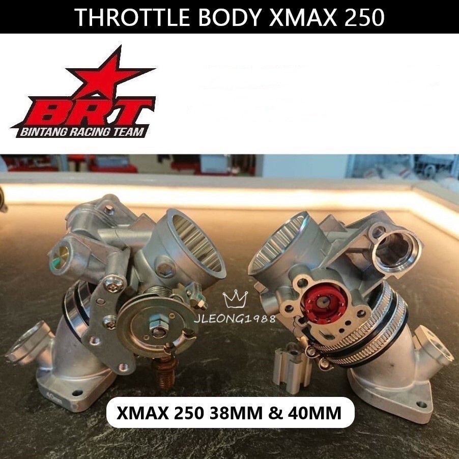Brt racing throttle body Xmax 250 / X-Max 250 [ 38MM / 40MM / 43MM ...