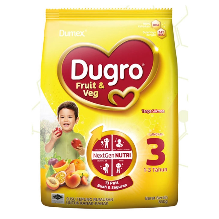 Dumex Dugro 3 Fruit & Vegetable (850g) | Shopee Malaysia