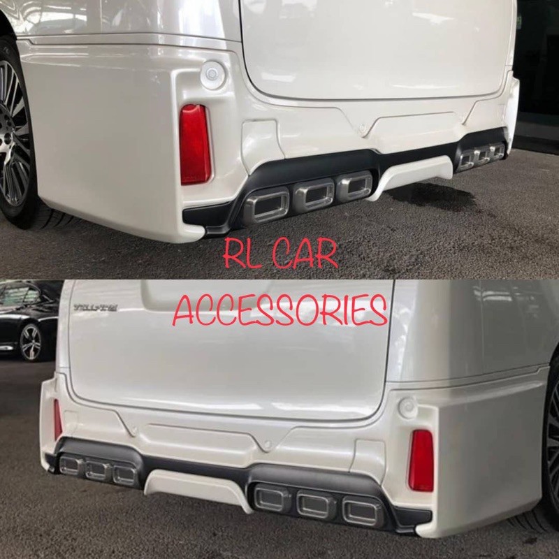 Toyota vellfire alphard agh30 Trd Aero rear skirt lip 2015 2016 2017 2018 2019 2020 agh 30 ...