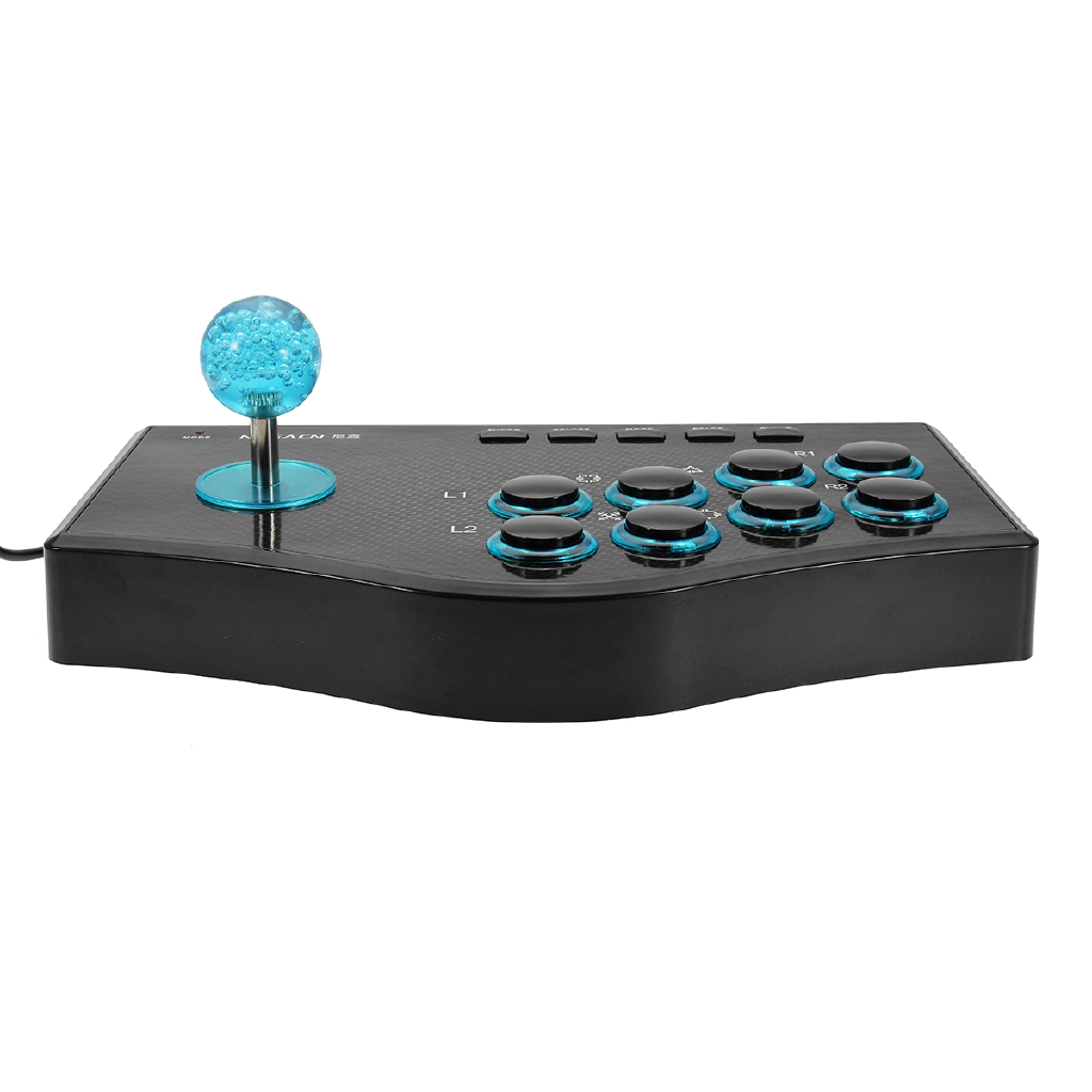 Black Game Usb Rocker Controller Arcade Joystick Gamepad Fighting Stick For Android Plug And