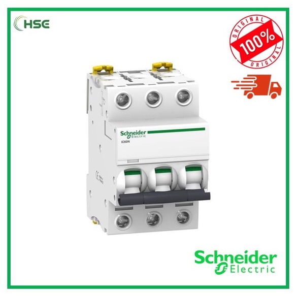 [A9F74332] Schneider Electric Acti9 iC60N 3P 32A MCB C Curve - HSE | Shopee Malaysia