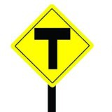 Reflective sign SIMPANG TIGA / SignBoard/Papan iklan/Papan Tanda jalan ...