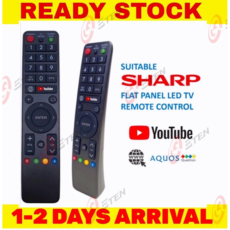 SHARP LED/Android TV /Smart TV Remote Control 289 Compatible With ...