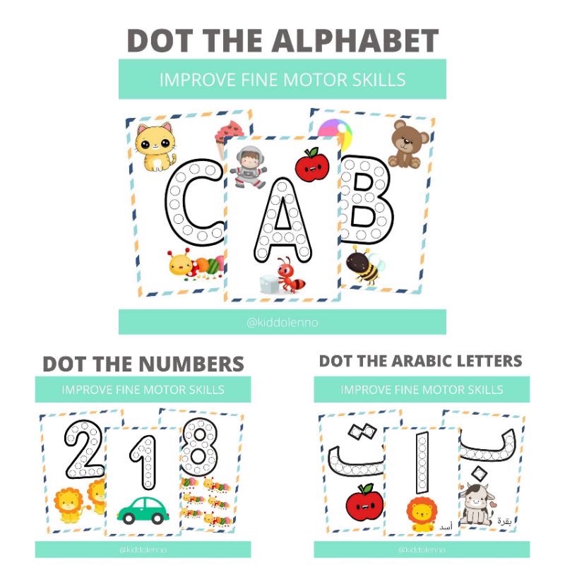 (PDF) Alphabet Number Hijaiyah Arabic Letters Do A Dot Worksheet ...
