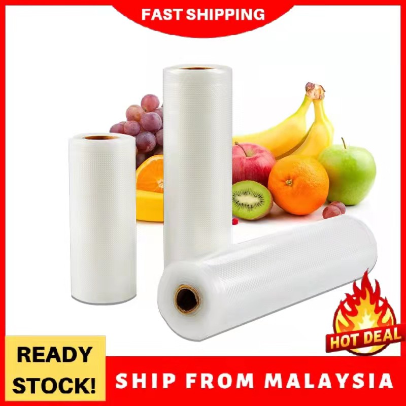 🔥Ready Stock🔥 Vacuum Sealer Bag Roll Food Fresh Saver for Kitchen BPA ...