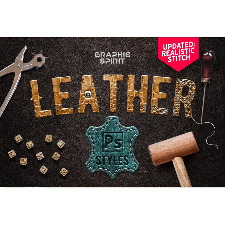 [ ASL ] Leather Layer Styles For Photoshop (Video Turtial Included ...