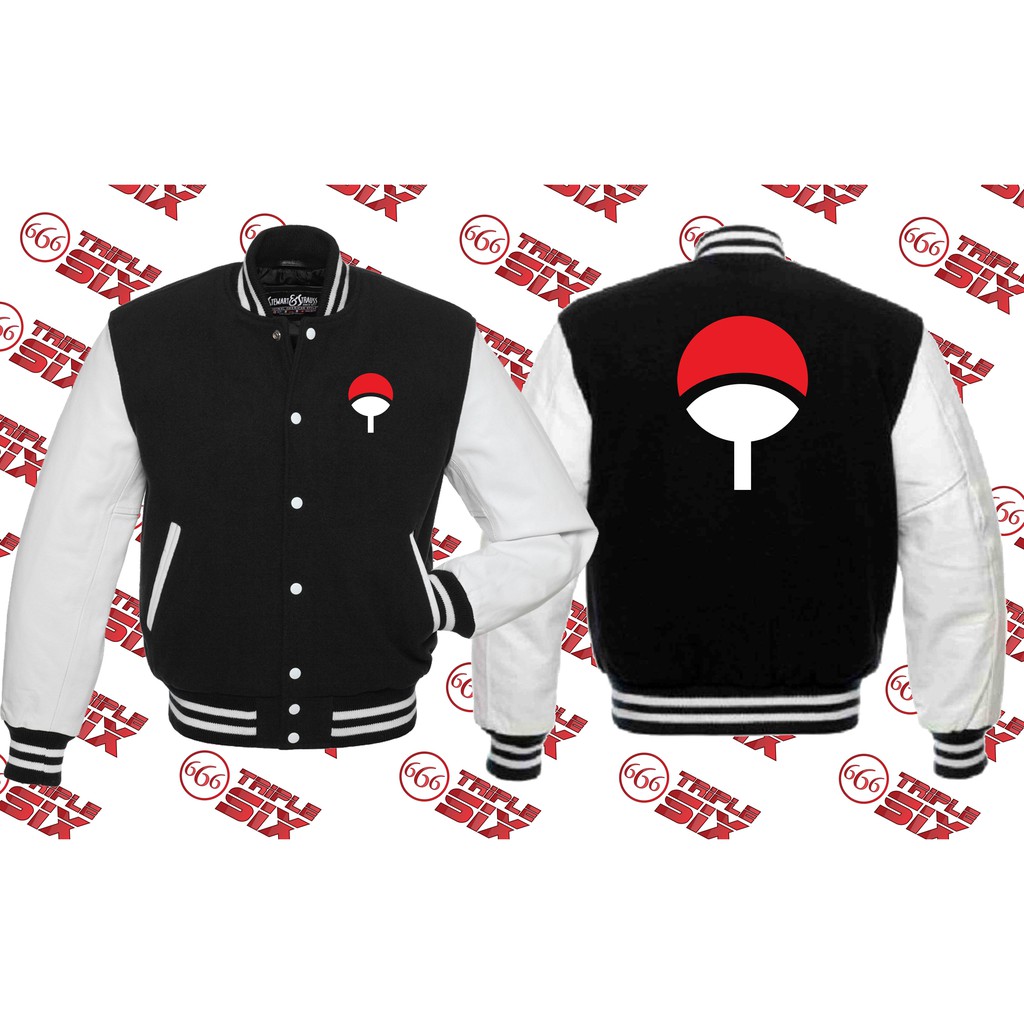 Naruto shipuden Boruto Uchiha Clan Sasuke Baseball Varsity Jacket ...